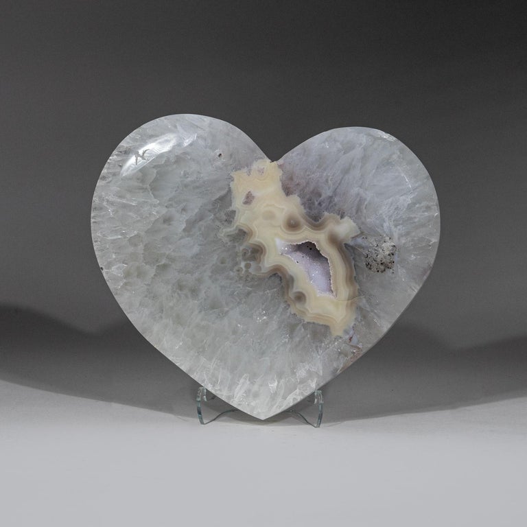 Genuine Polished Agate Geode Heart from Brazil '3.5 lbs' For Sale at ...