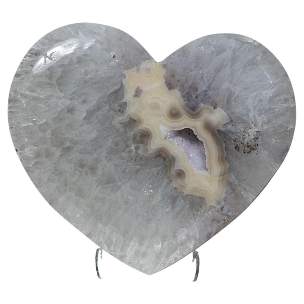 Genuine Polished Agate Geode Heart from Brazil '3.6 lbs' For Sale at ...