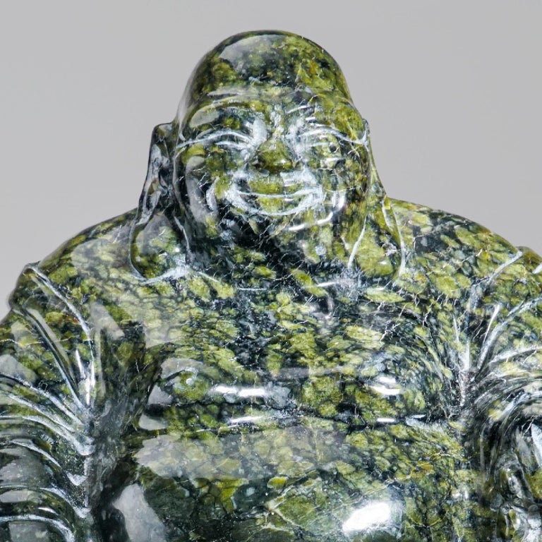 Genuine Polished Hand Carved Nephrite Jade Buddha (7lbs) For Sale at ...