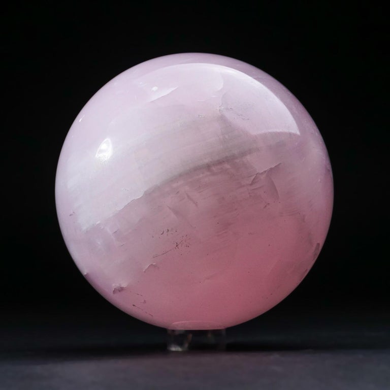 Genuine Polished Pink Mangano Calcite Sphere (10.5 lbs) For Sale at 1stDibs