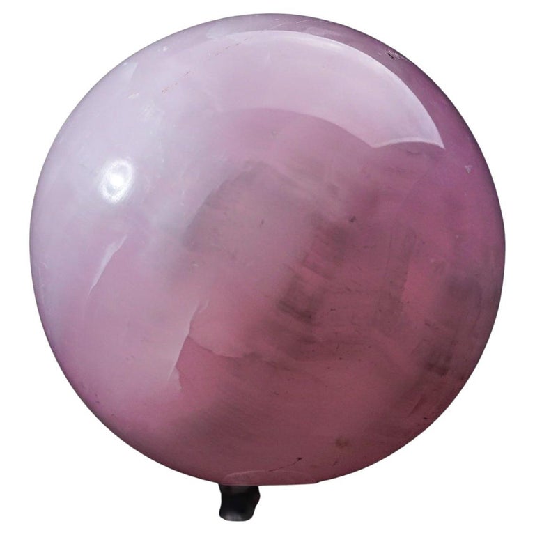 Genuine Polished Pink Mangano Calcite Sphere (10.5 lbs) For Sale at 1stDibs