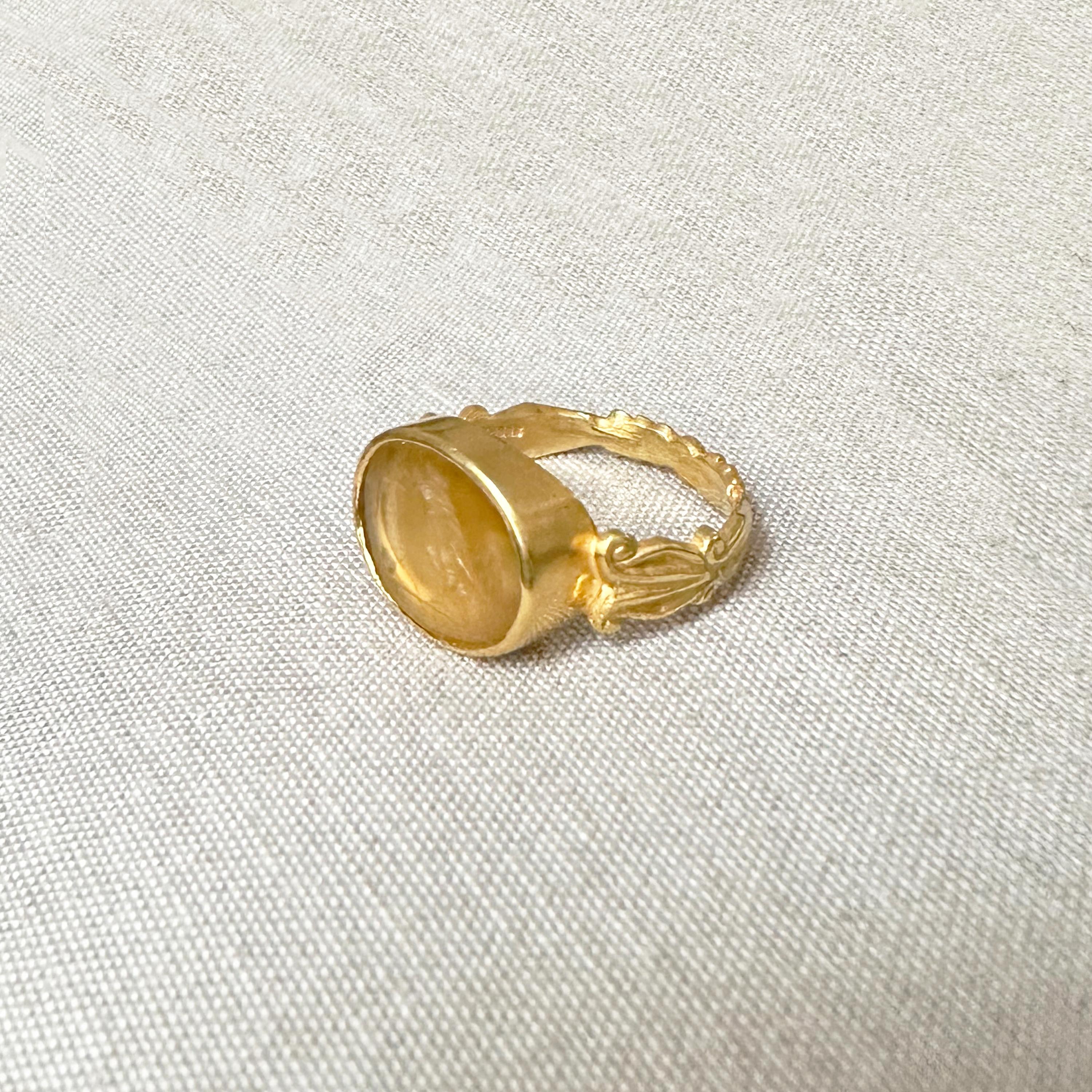 Genuine Roman Carnelian Intaglio Ring ( 1st-2nd cent.AD ) depicting a ...