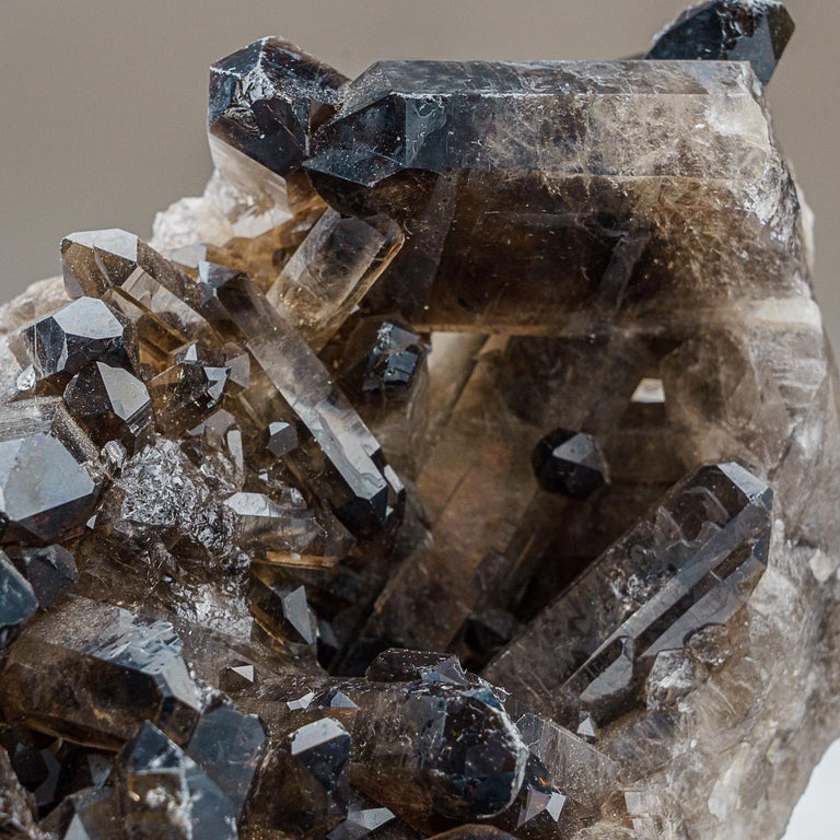 Natural Smoky Quartz Crystal Cluster from Mina Gerais, Brazil (10 lbs ...
