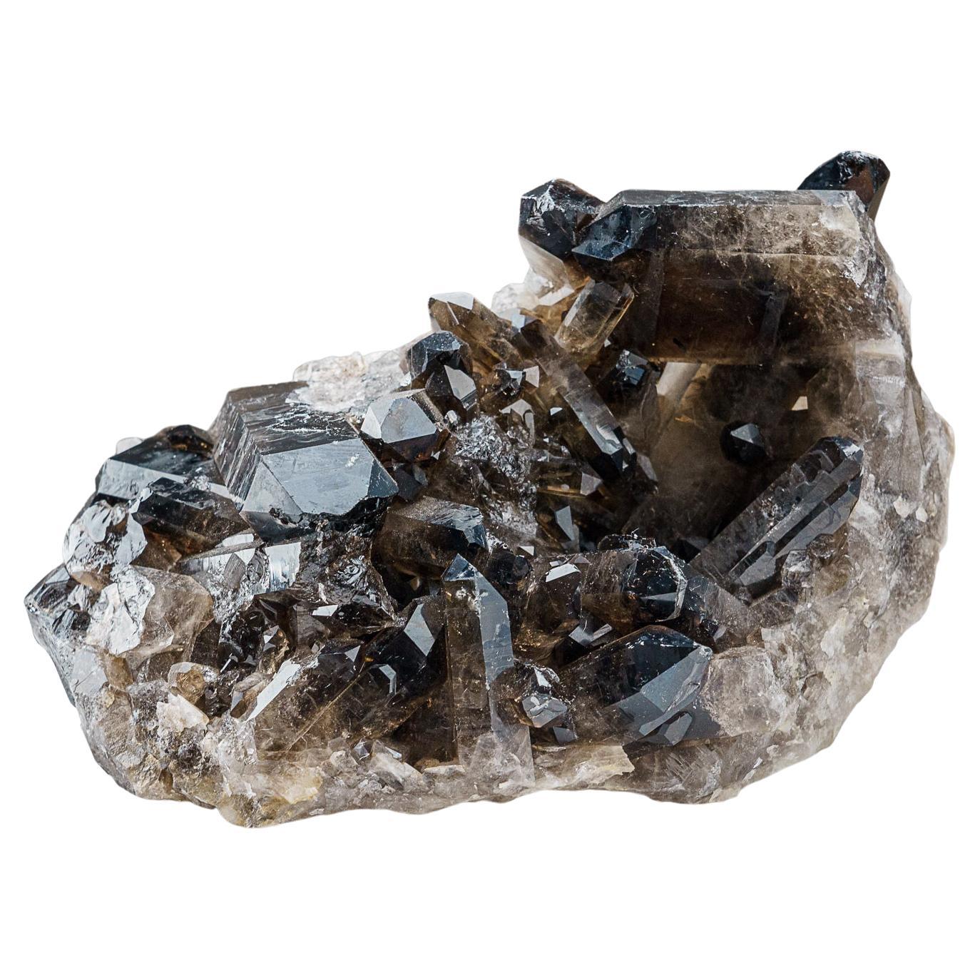Natural White Anhydrate Crystals on Quartz Matrix from Gerais Mine ...
