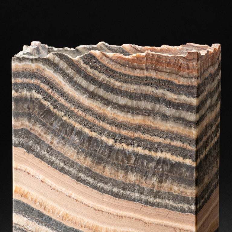 Genuine Square Banded Onyx Lamp from Mexico (16", 12 lbs) For Sale at ...