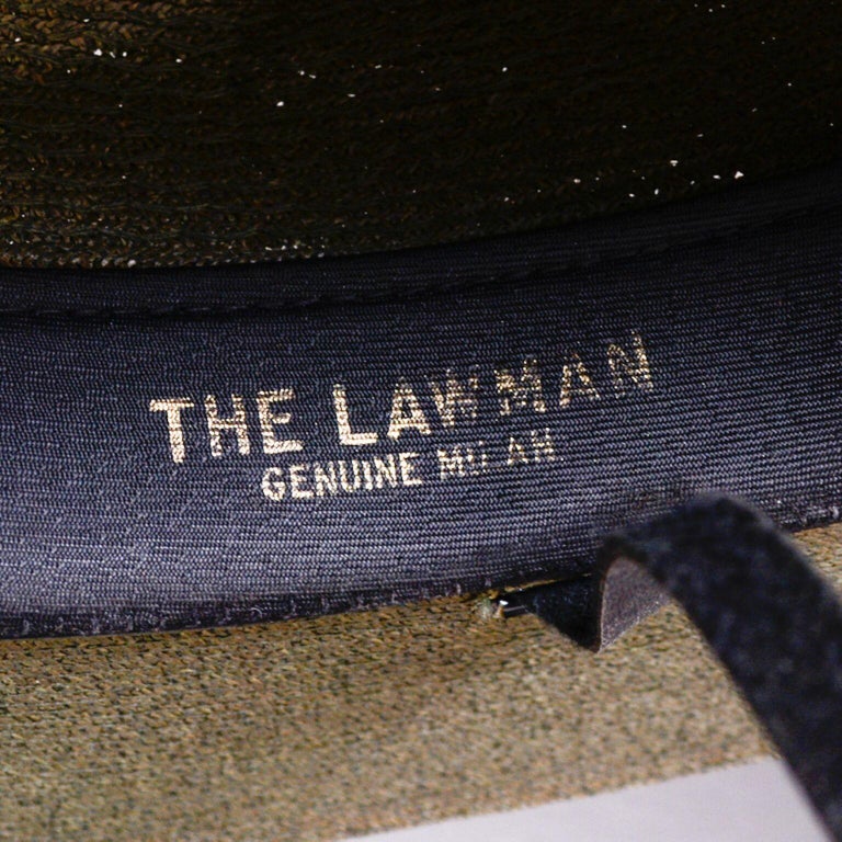 Genuine Vintage Law Man Hat Milan Campaign Sheriff Ranger Police ...