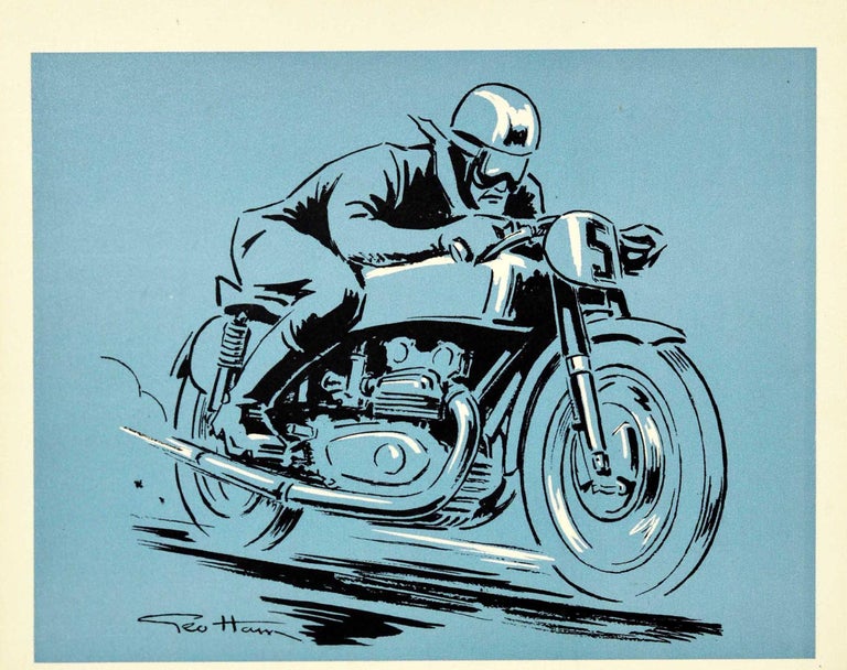 Geo Ham - Original Vintage Diploma Award Poster Motocycle Club De ...