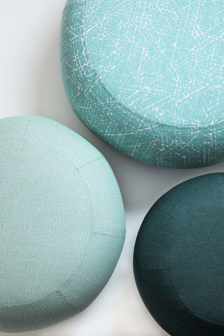 Geo Outdoor Medium Pouf in Green Vip Upholstery by Paolo Grasselli For ...