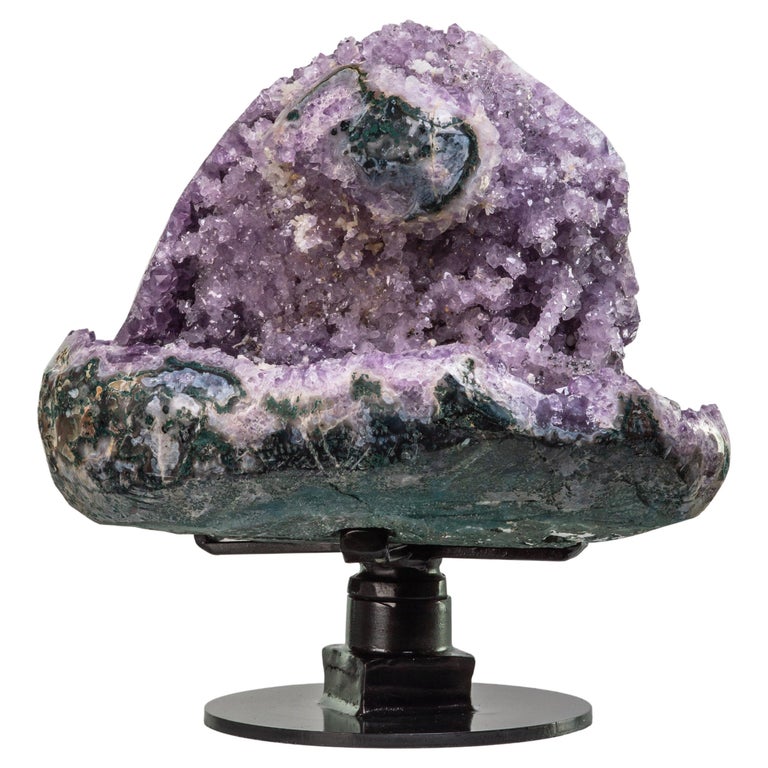 Geode Heart with Rare Formations and Double Colour Crystals Amethyst ...