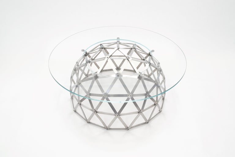 Geodesic Dome Table in Aluminum by Connor Holland For Sale at 1stDibs