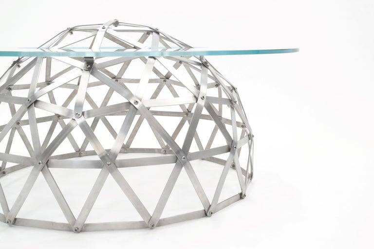 Geodesic Dome Table in Aluminum by Connor Holland For Sale at 1stDibs