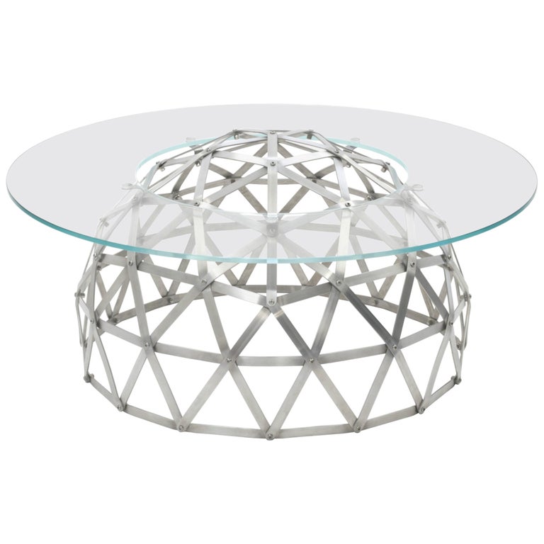 Geodesic Dome Table in Aluminum by Connor Holland For Sale at 1stDibs