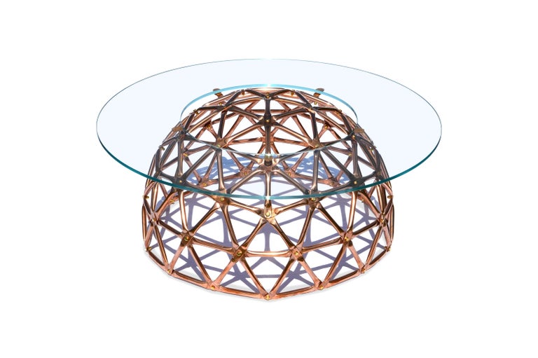 Geodesic Dome Table in Copper by Connor Holland For Sale at 1stDibs