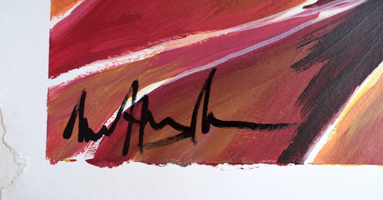 Geoff Greene - Agave Pelona, Painting, Acrylic on Watercolor Paper For ...