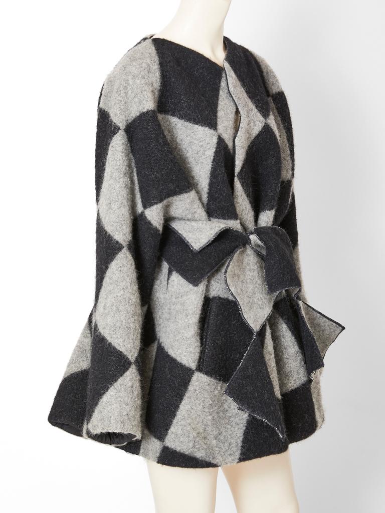 Geoffrey Beene Harlequin Pattern Jacket at 1stDibs