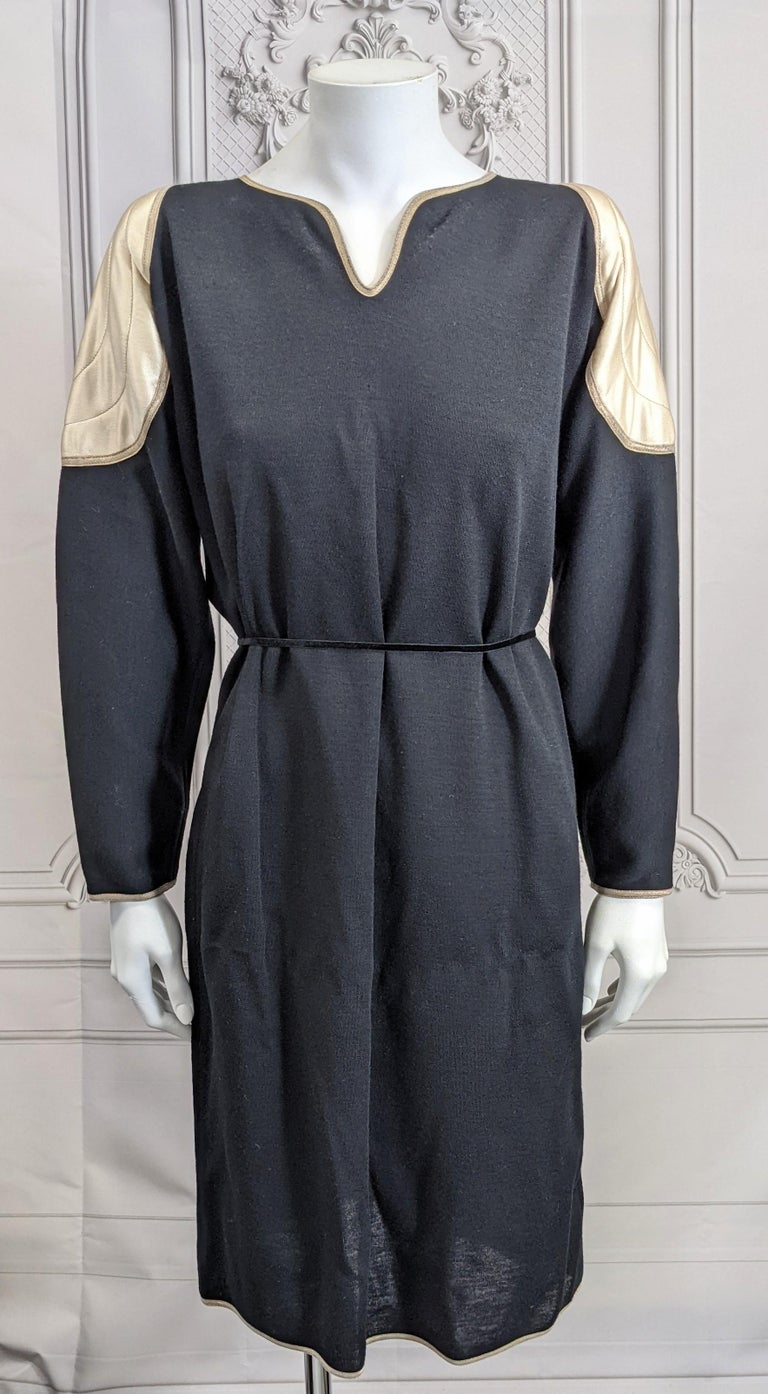 Geoffrey Beene Iconic Satin Angel Wing Jersey Dress For Sale at 1stDibs