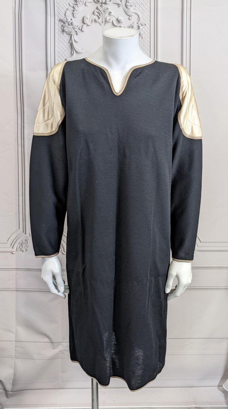 Geoffrey Beene Iconic Satin Angel Wing Jersey Dress For Sale at 1stDibs