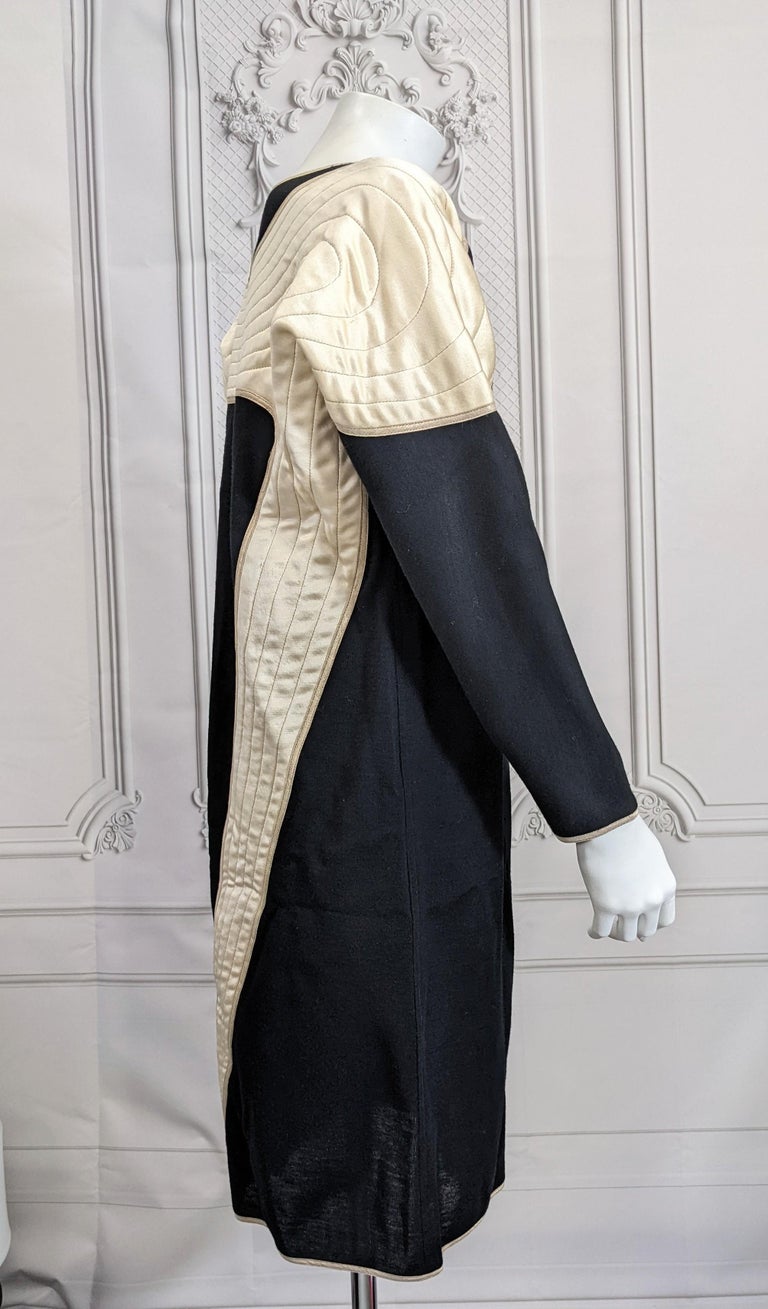 Geoffrey Beene Iconic Satin Angel Wing Jersey Dress For Sale at 1stDibs