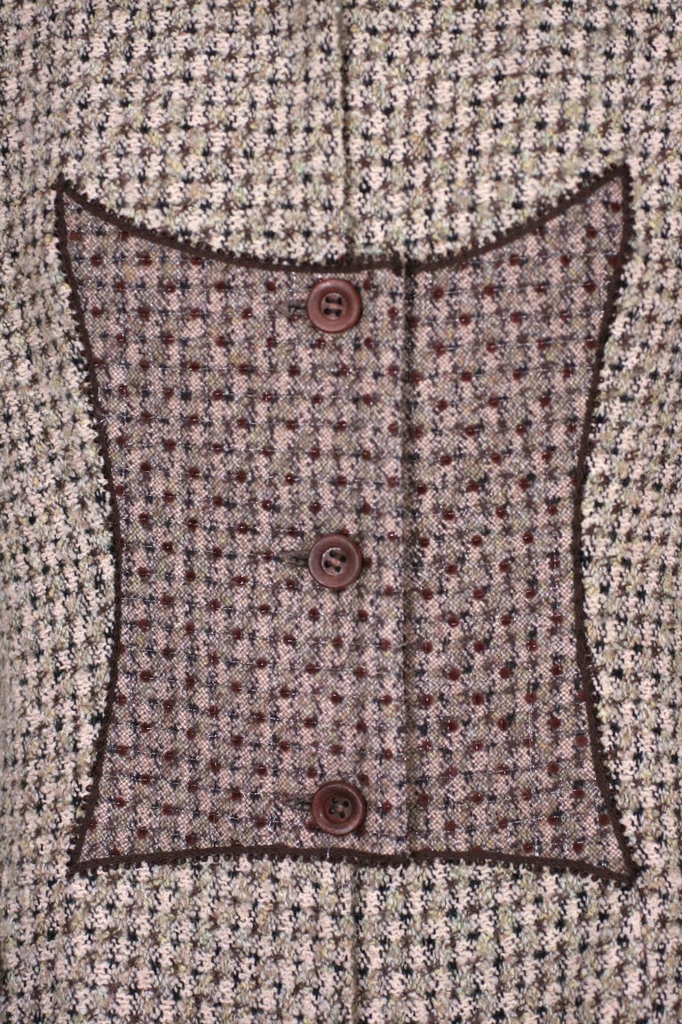 Geoffrey Beene Tweed and Tulle Suit For Sale at 1stDibs