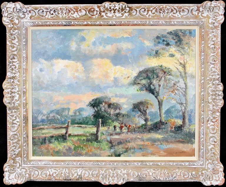Geoffrey Chatten - Bucolic Landscape - English Impressionist Norfolk ...
