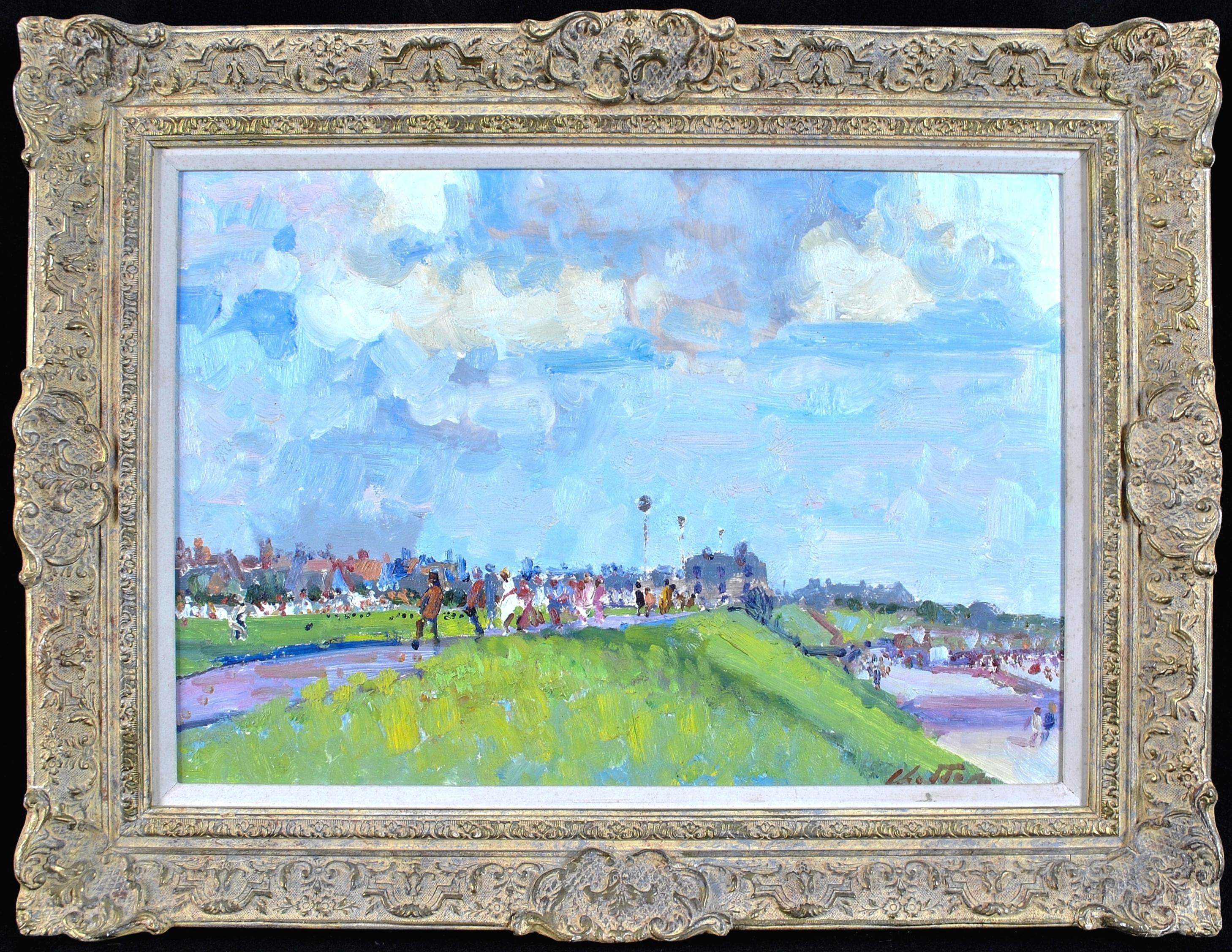 Claude Vallet - Snow Covered Roofs - Mid 20th Century French ...