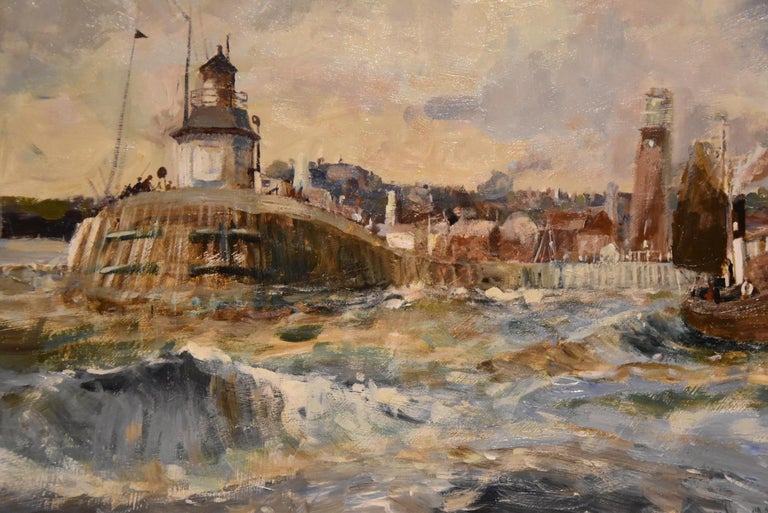 Geoffrey chatten - Oil Painting by Geoffrey Chatten R.B.A "Gorleston ...