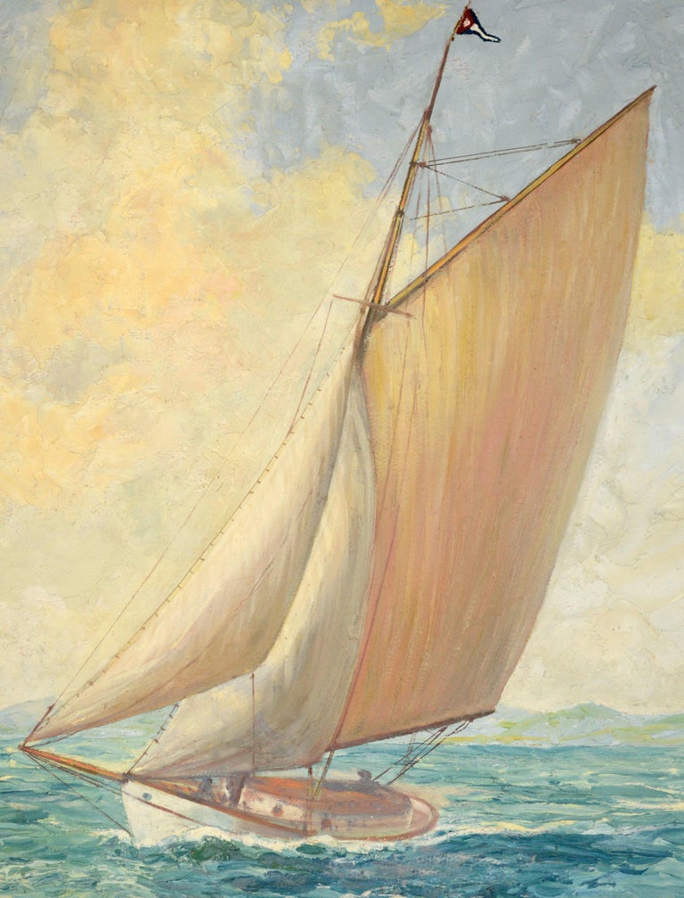 Geoffrey Holt - Sailboat off Malibu California Coast by Geoffrey Holt ...