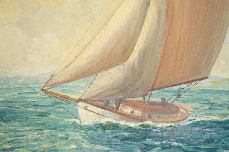 Geoffrey Holt - Sailboat off Malibu California Coast by Geoffrey Holt ...