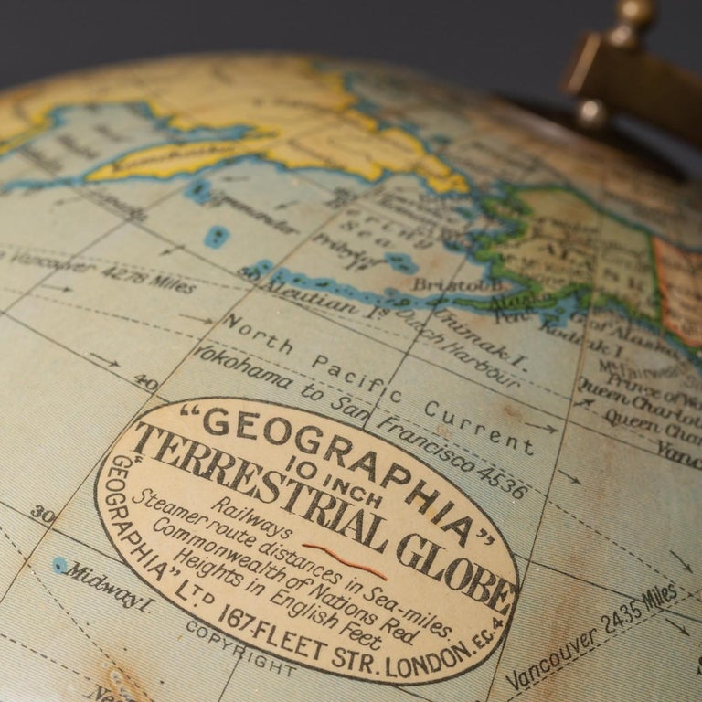 Geographia Globe, circa 1950 at 1stDibs