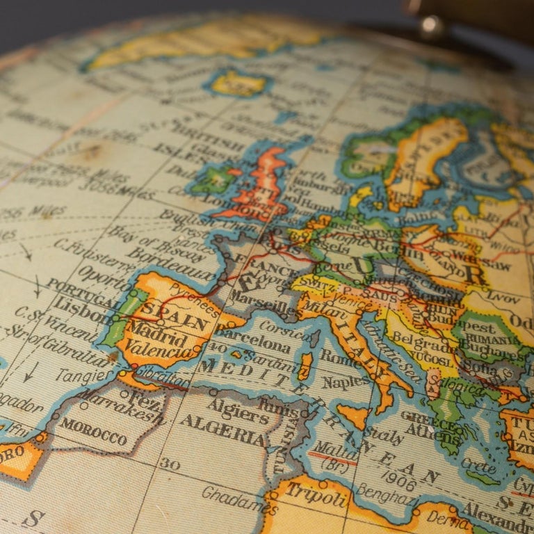 Geographia Globe, circa 1950 at 1stDibs