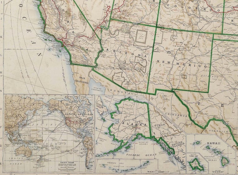 "Geographically Correct Map of the United States" Vintage Map, circa ...