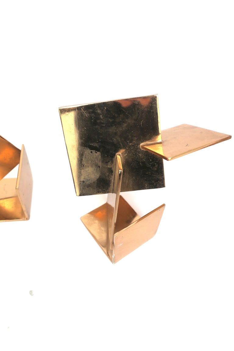 Geometric Abstract Bookends, Pair For Sale at 1stDibs