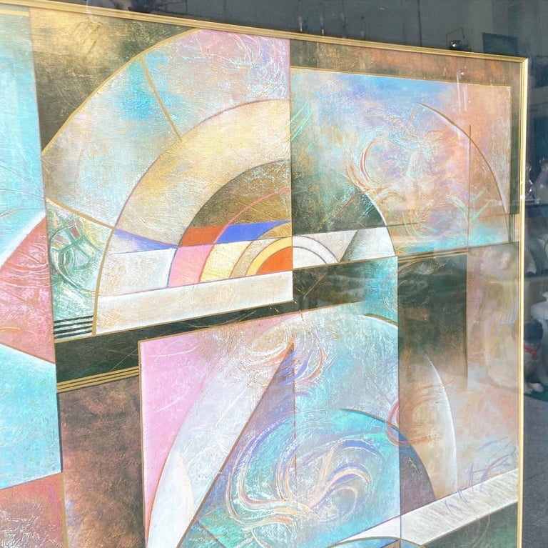 Geometric Abstract Framed Art Print by Richard Hall For Sale at 1stDibs ...