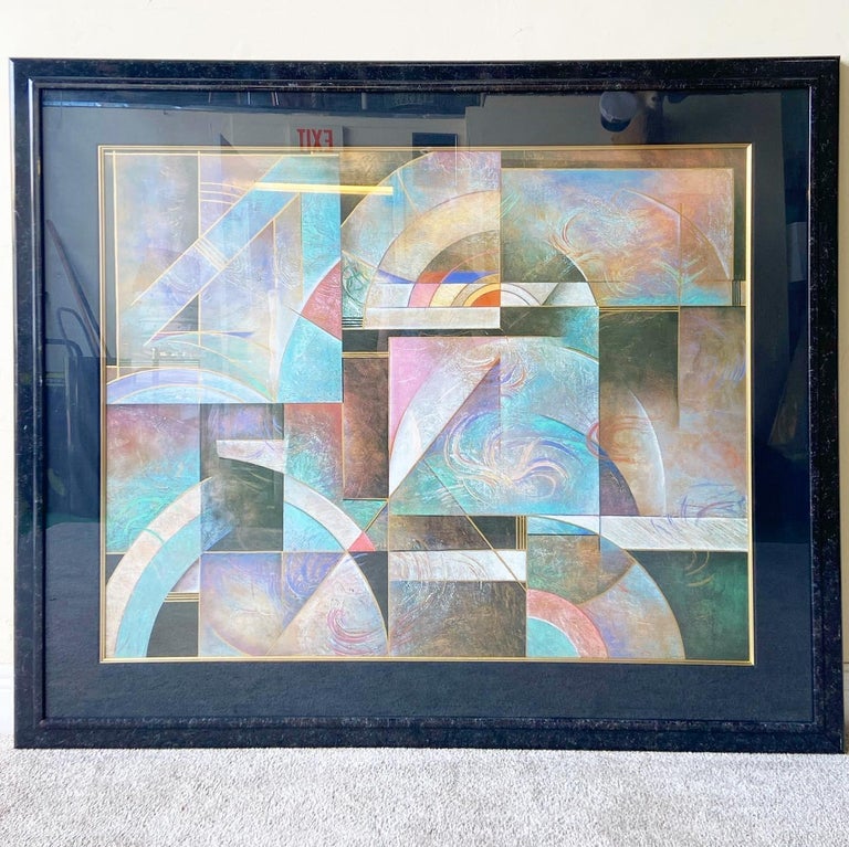 Geometric Abstract Framed Art Print by Richard Hall For Sale at 1stDibs ...