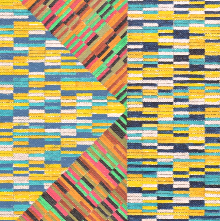 Geometric Abstract Multi Color Dutch Painting For Sale at 1stDibs ...