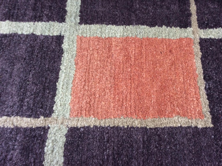 Geometric Box Pattern Rug at 1stDibs