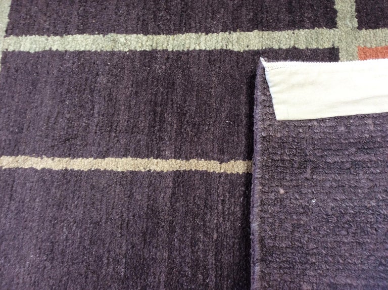 Geometric Box Pattern Rug at 1stDibs