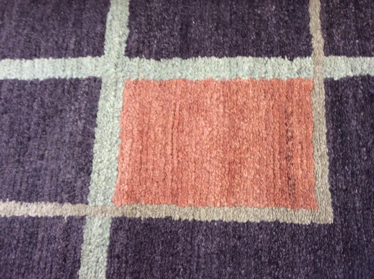 Geometric Box Pattern Rug at 1stDibs
