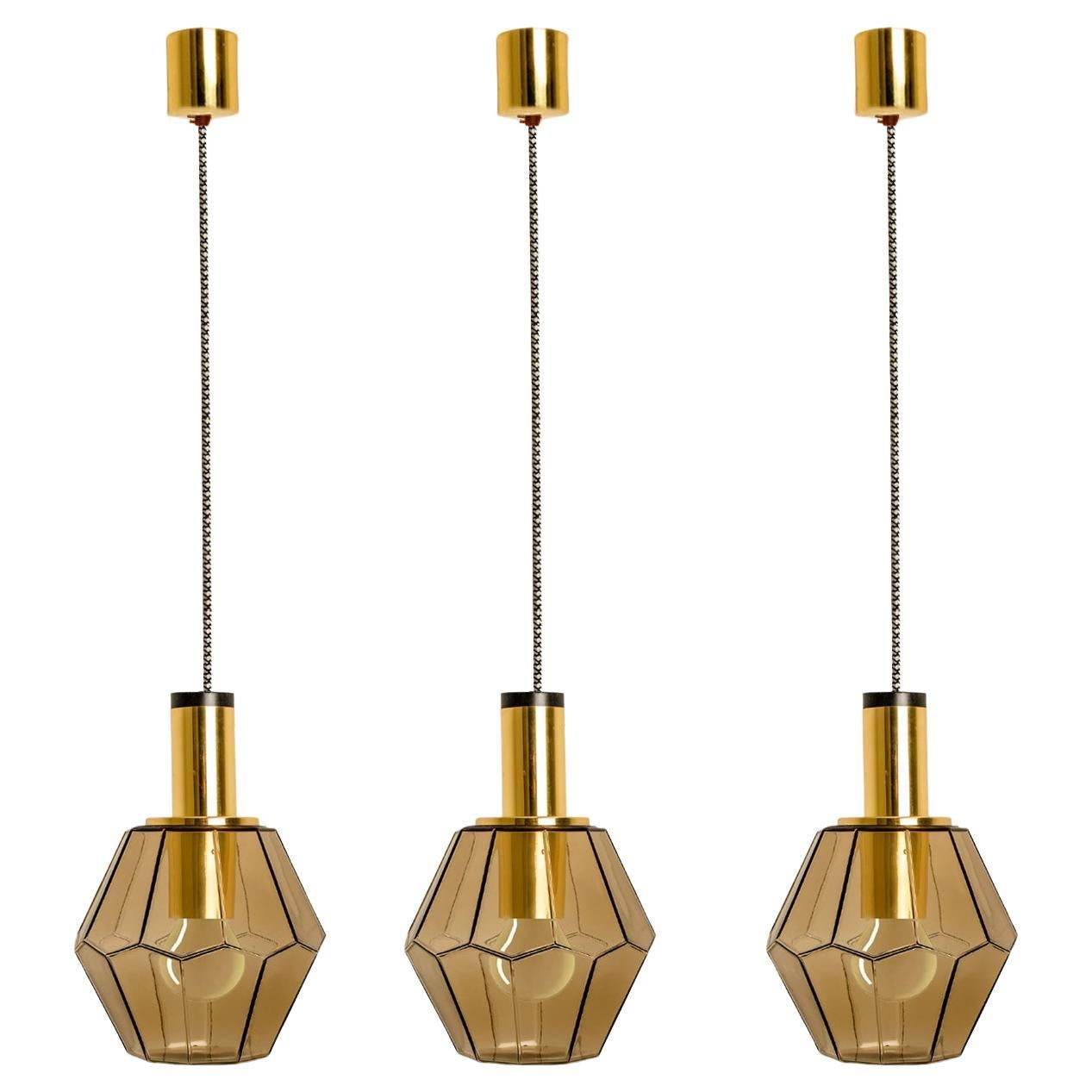 Limburg Etched Champagne Glass Pendant For Sale at 1stDibs
