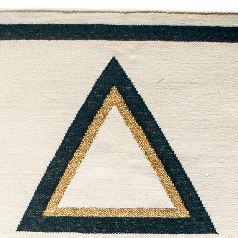 Geometric Dana Handwoven Modern Cotton Rug, Carpet and Durrie For Sale ...