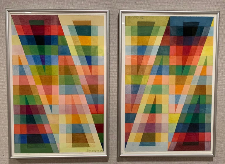 Geometric Drawings Signed by Artist William Sayles at 1stDibs