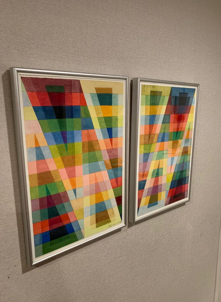 Geometric Drawings Signed by Artist William Sayles at 1stDibs