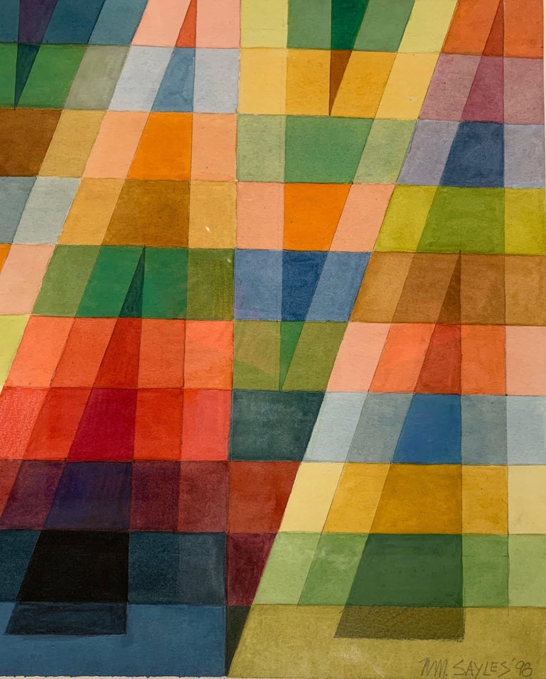 Geometric Drawings Signed by Artist William Sayles at 1stDibs
