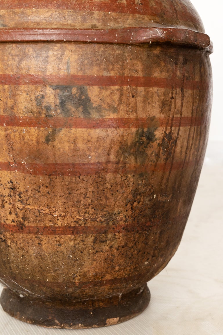 Geometric Graphic Large Ceramic Pot For Sale at 1stDibs | jarre en ...