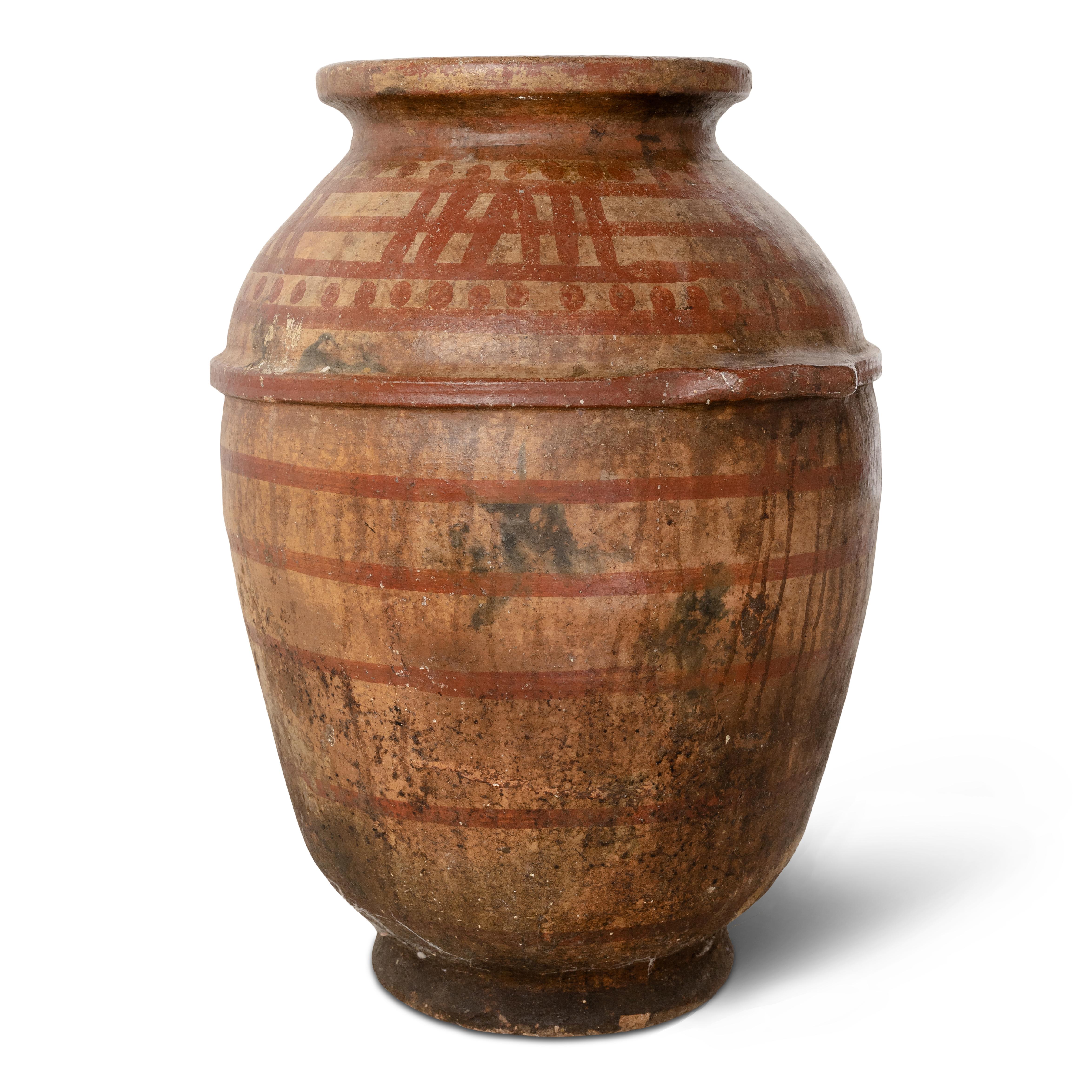 Geometric Graphic Large Ceramic Pot For Sale at 1stDibs | giant large ...