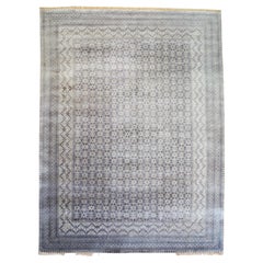 Formal and Transitional Grey Hand-Knotted Persian Carpet For Sale at ...