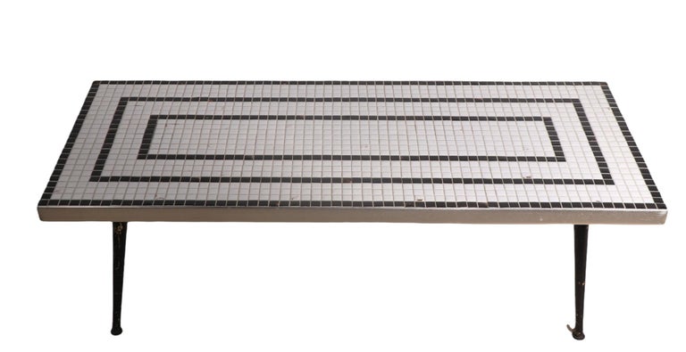 Geometric Mosaic Tile Top Table by Gordon and Jane Martz for Marshall Industries For Sale at 1stDibs