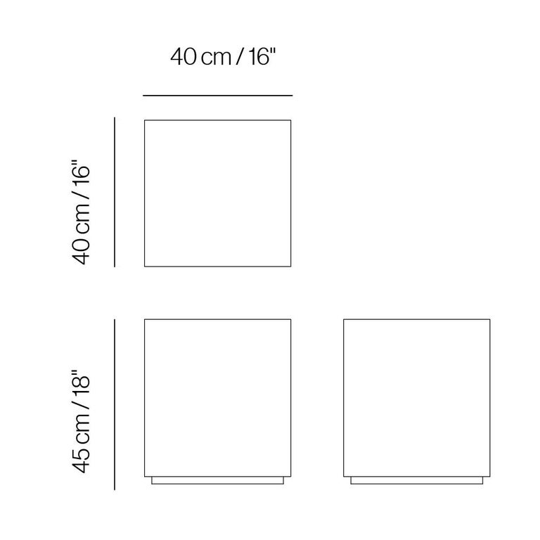 Geometric Plinth, Wood Veneer Pedestal, Basa C by NONO For Sale at 1stDibs