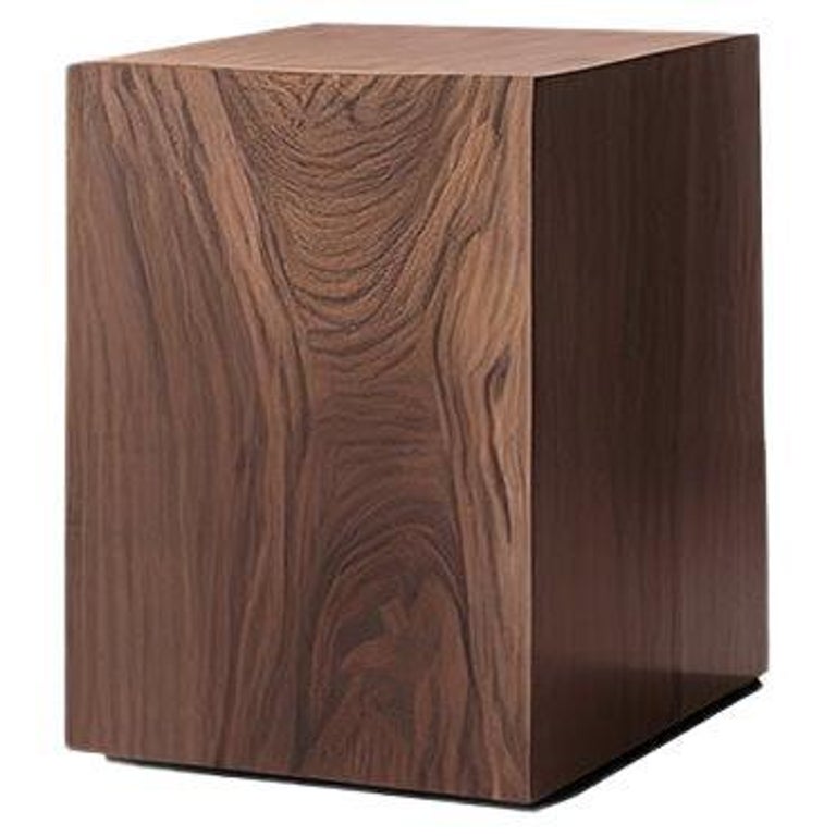 Geometric Plinth, Wood Veneer Pedestal, Basa C by NONO For Sale at 1stDibs