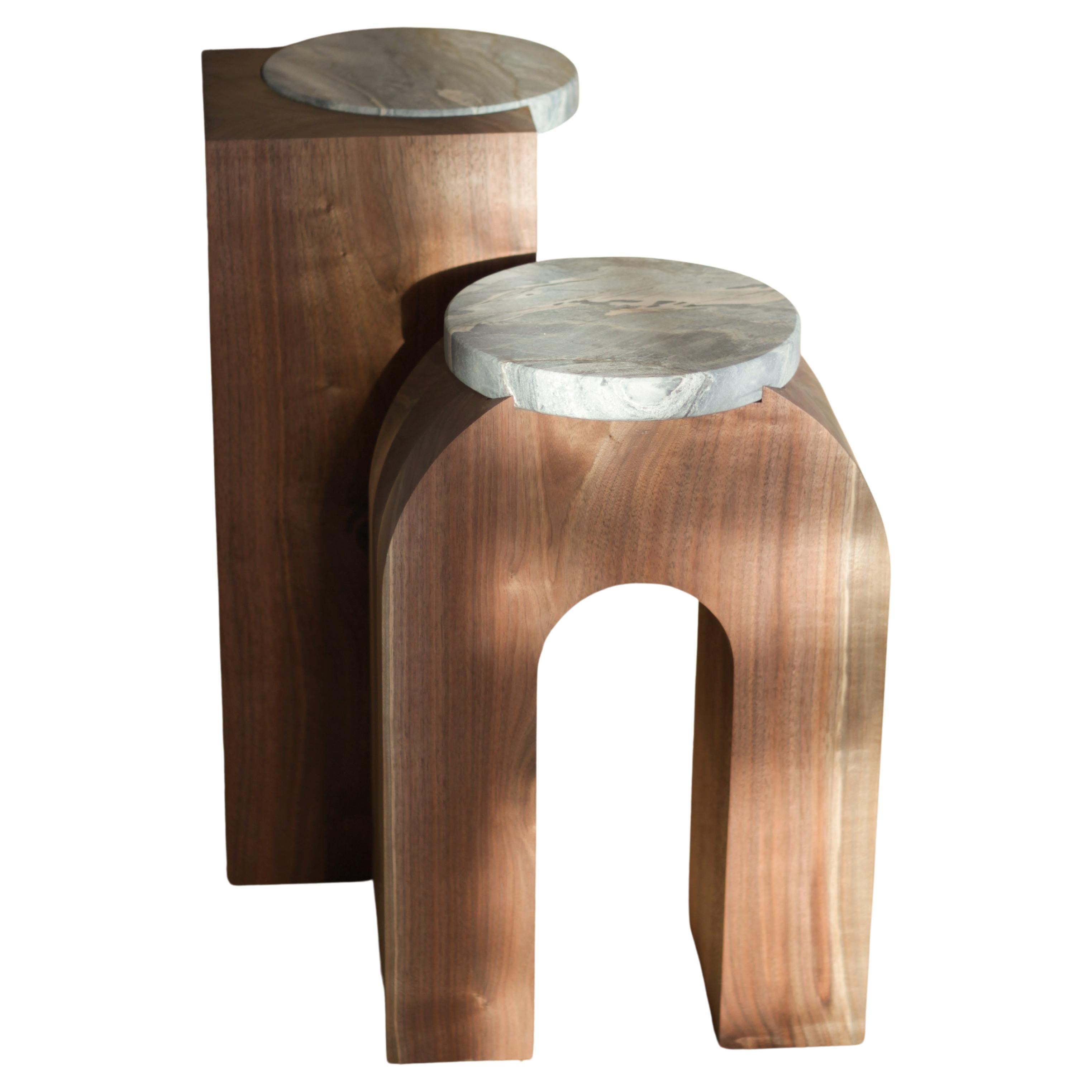 Mezcal, Asymmetrical Rectangle Walnut and Ash Coffee Table by SinCa ...